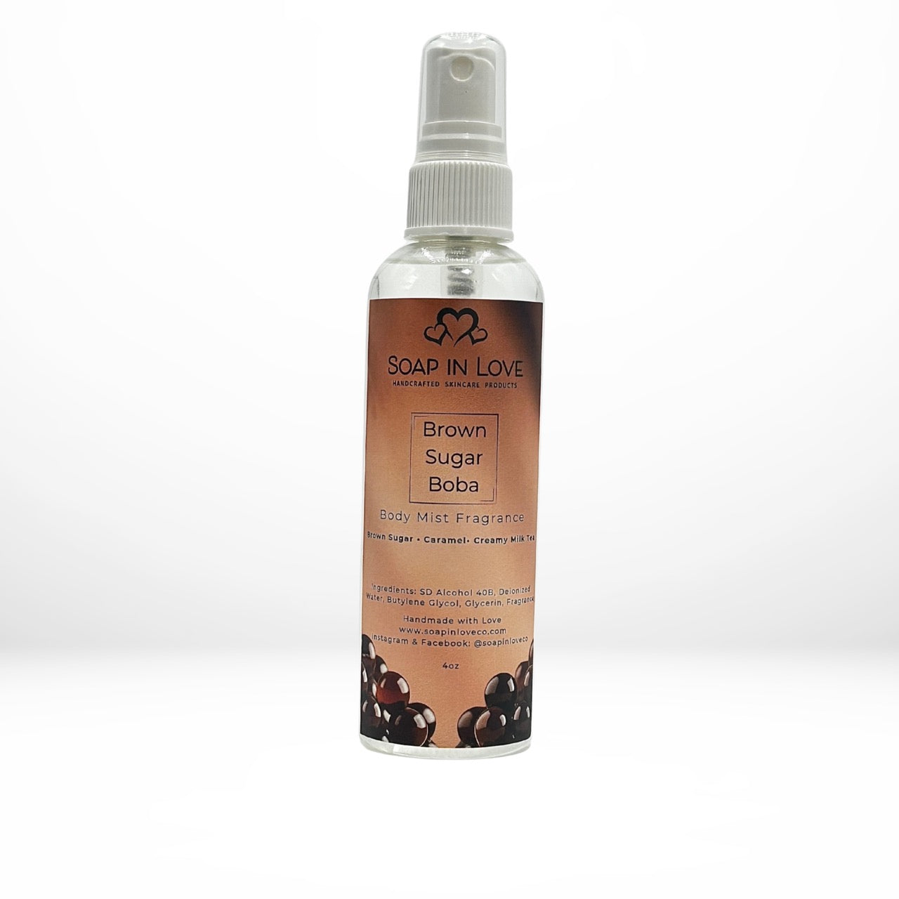 Brown Sugar Boba Body Mist Fragrance – Soap In Love